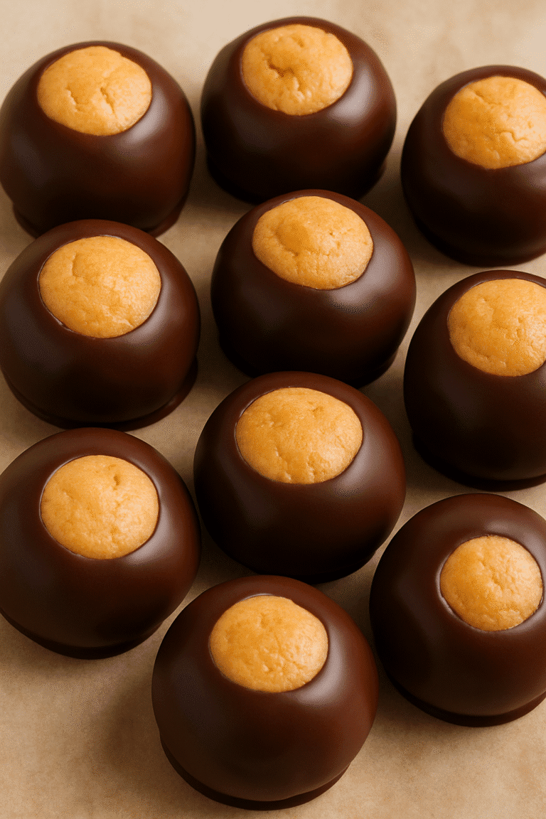 Chocolate Covered Peanut Butter Balls Recipe - Tastcrafter